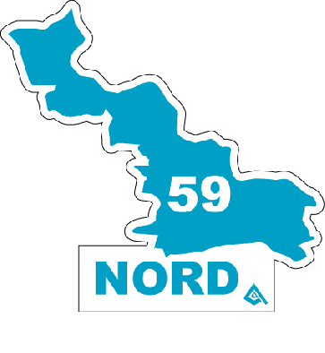 Autocollant 59 département du Nord - Autocollants départements ...