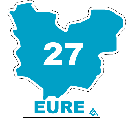 Autocollant 27 département de l'Eure - Autosignalétique