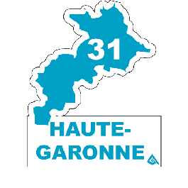 Autocollant 31 département de la Haute Garonne - Autosignalétique