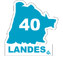 Autocollant 40 département des Landes - Autosignalétique