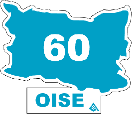 Autocollant 60 département de l'Oise - Autosignalétique