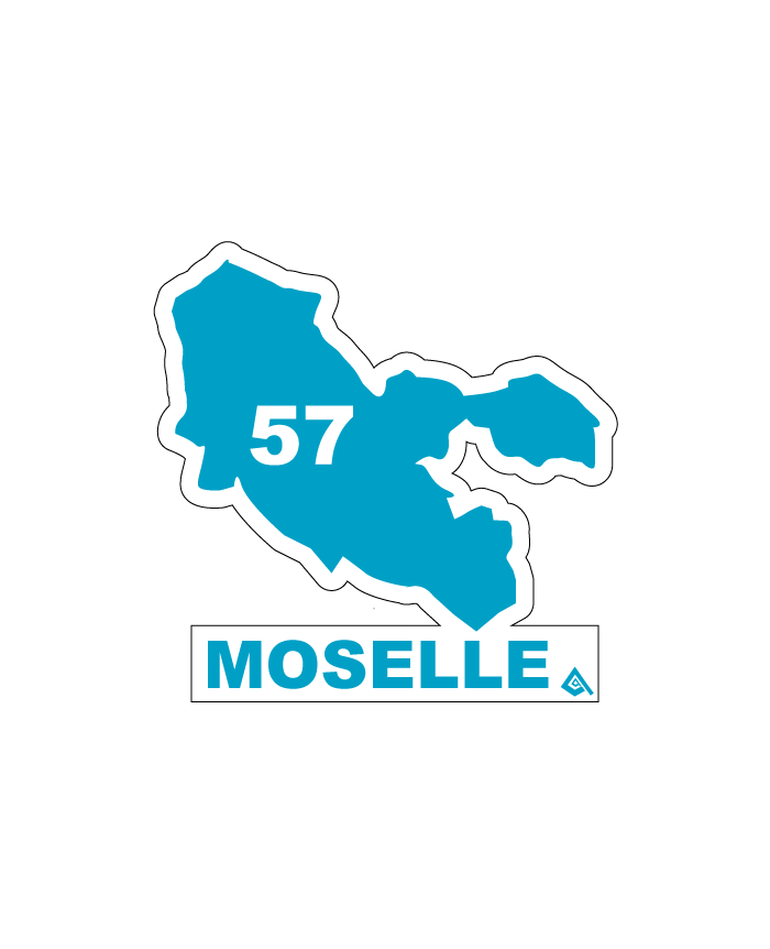 Autocollant 57 département La Moselle - Autosignalétique
