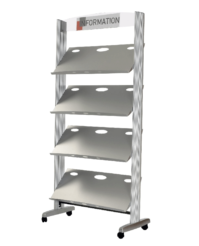 Présentoir A4 sur pied TABLET12TMG